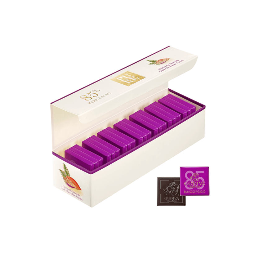 PURE 85% Dark Chocolate Carré Gift Box 21pcs – Godiva Malaysia